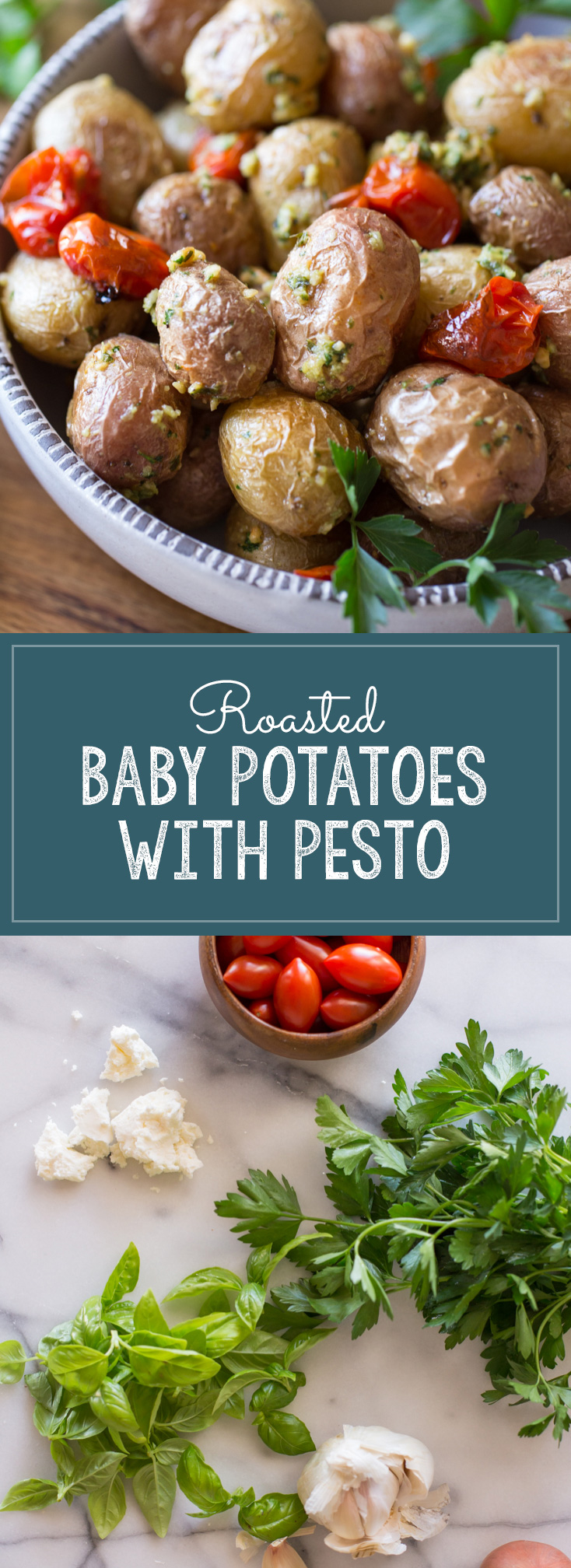 Roasted Baby Potatoes With Pesto - Lovely Little Kitchen