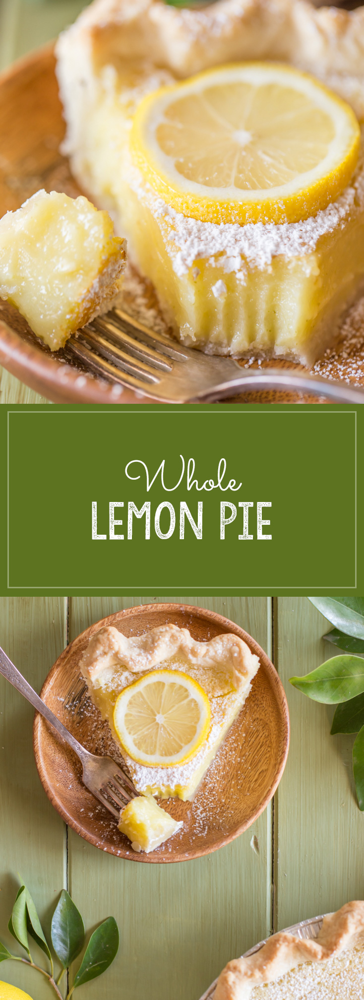 Whole Lemon Pie - Lovely Little Kitchen