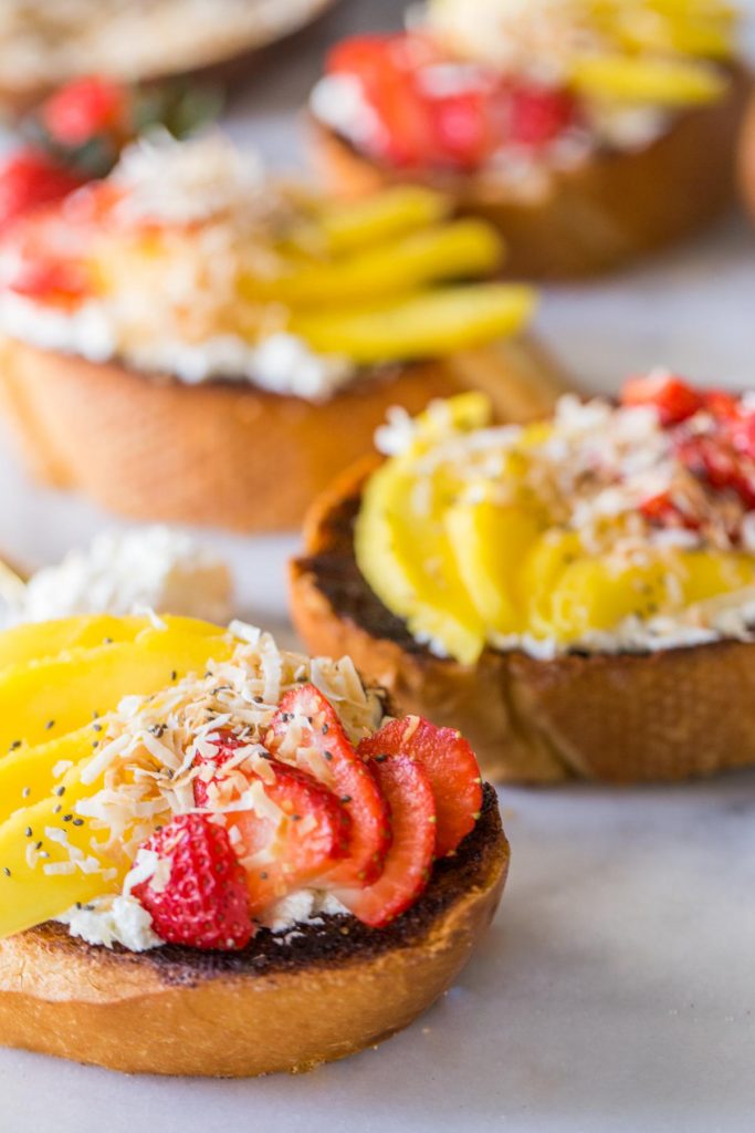 Strawberry Mango Cinnamon Toast - Lovely Little Kitchen