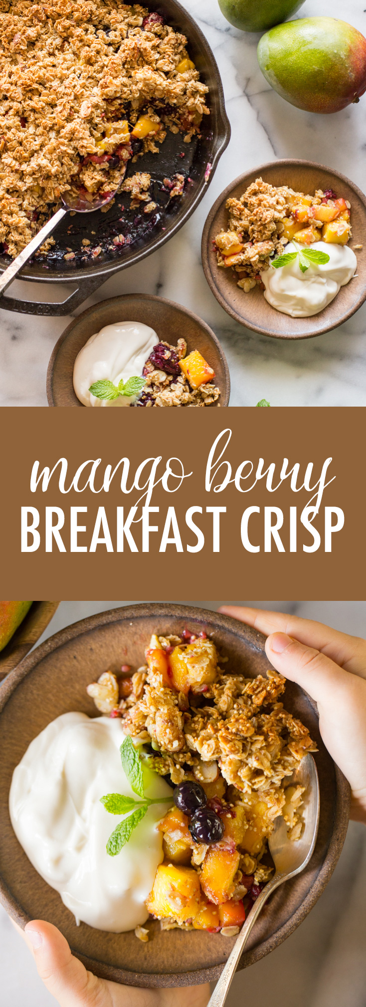 Mango Berry Breakfast Crisp - Lovely Little Kitchen