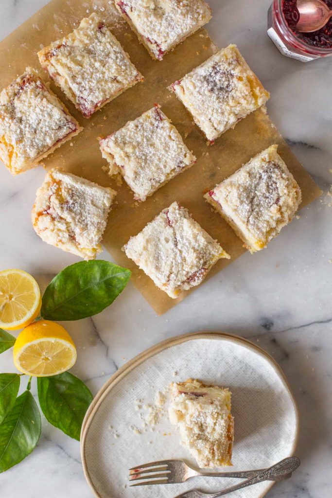 Lemon Raspberry Cream Cheese Coffee Cake - Lovely Little Kitchen