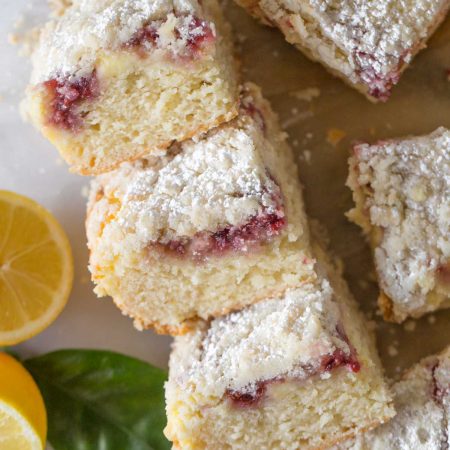Lemon Raspberry Cream Cheese Coffee Cake - Lovely Little Kitchen