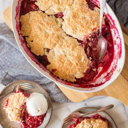 Triple Berry Cobbler - Lovely Little Kitchen